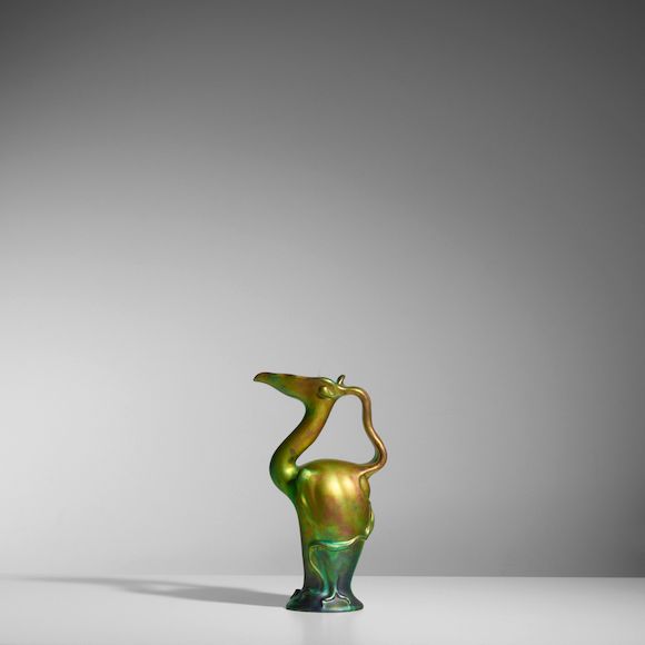 Bonhams : ZSOLNAY PECS (EST 1853) Pitchercirca 1900eosin glazed ...