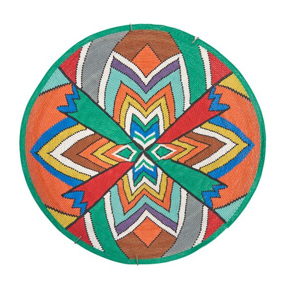 Bonhams Skinner : NTOMBIFUTHI MAGWAZA POLYCHROME TELEPHONE WIRE BASKET