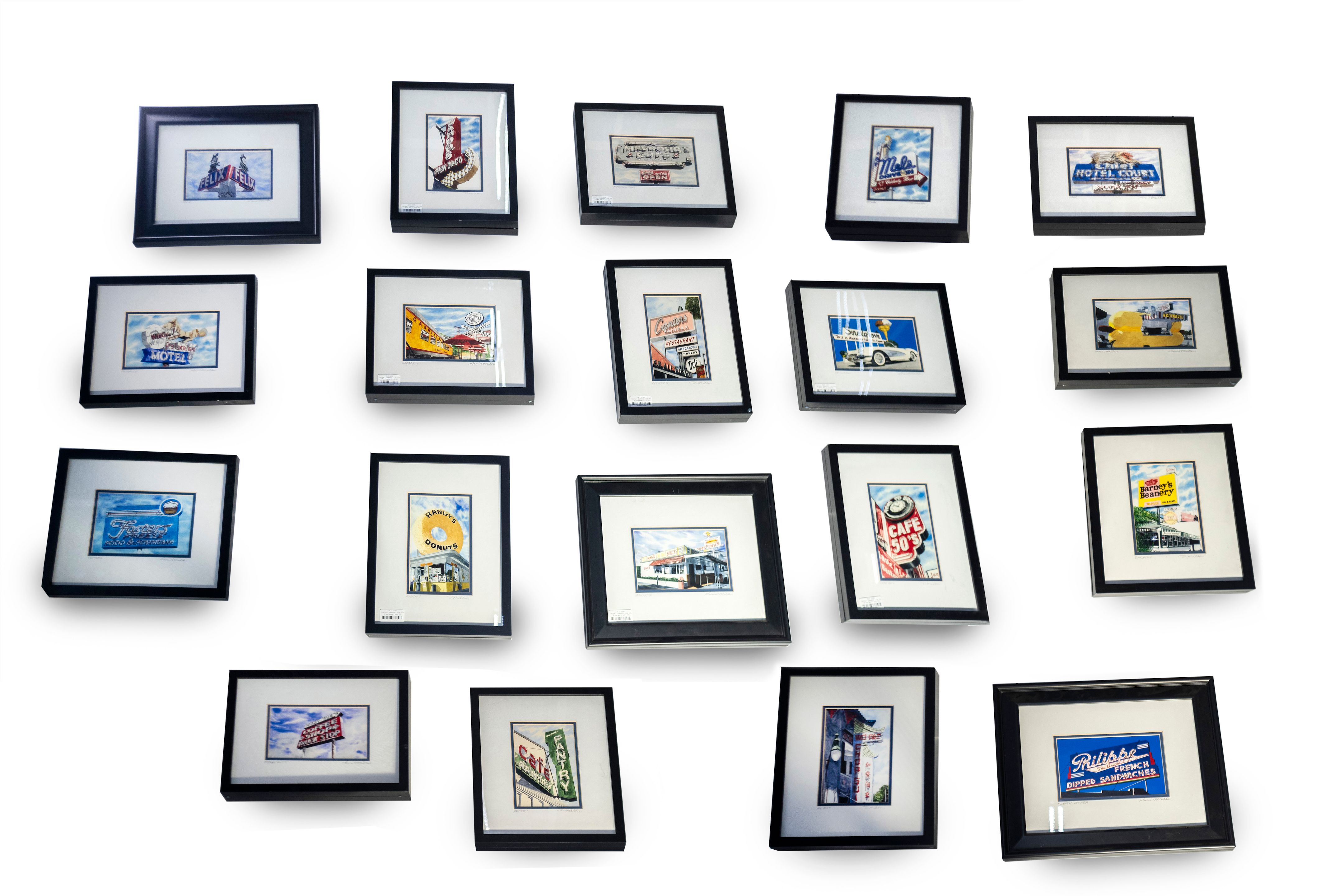 Bonhams Cars : Nineteen watercolor prints of American food and beverage ...