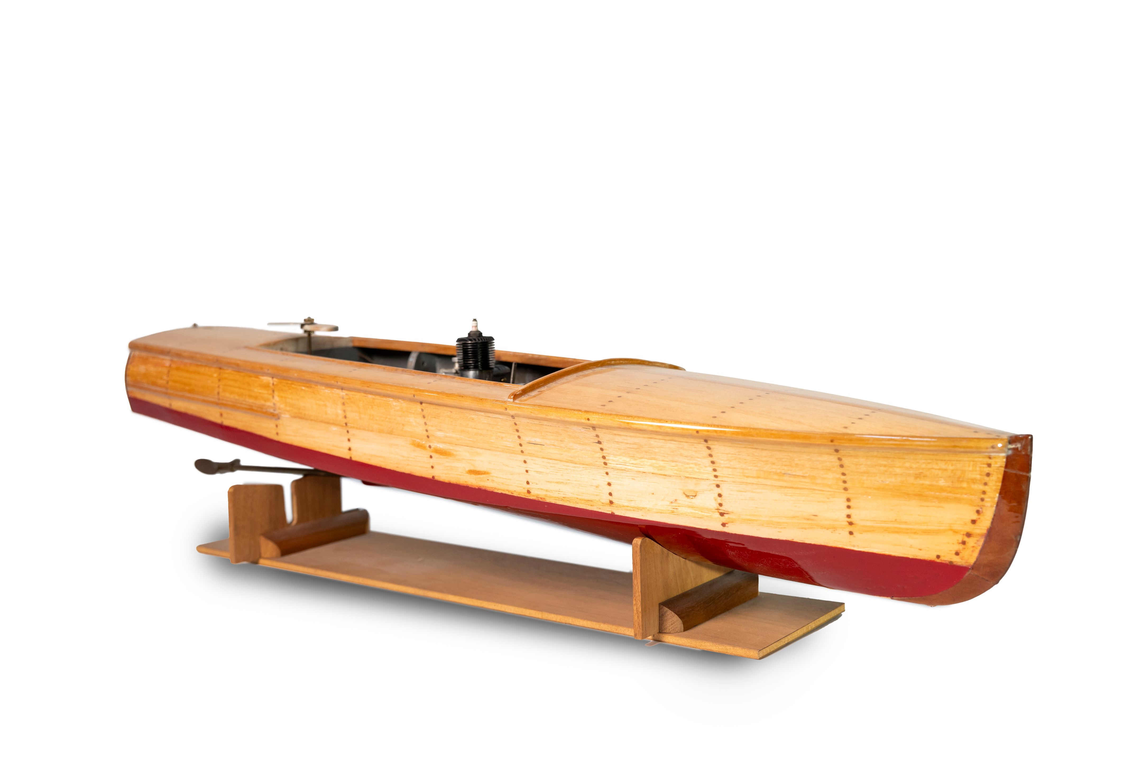 Bonhams Cars : A gas-powered scale-model boat, circa 1940s,