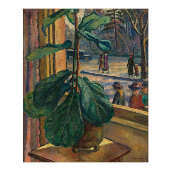 Bonhams : SAMUEL HALPERT (1884-1930) View from My Window 24 x 20 in ...