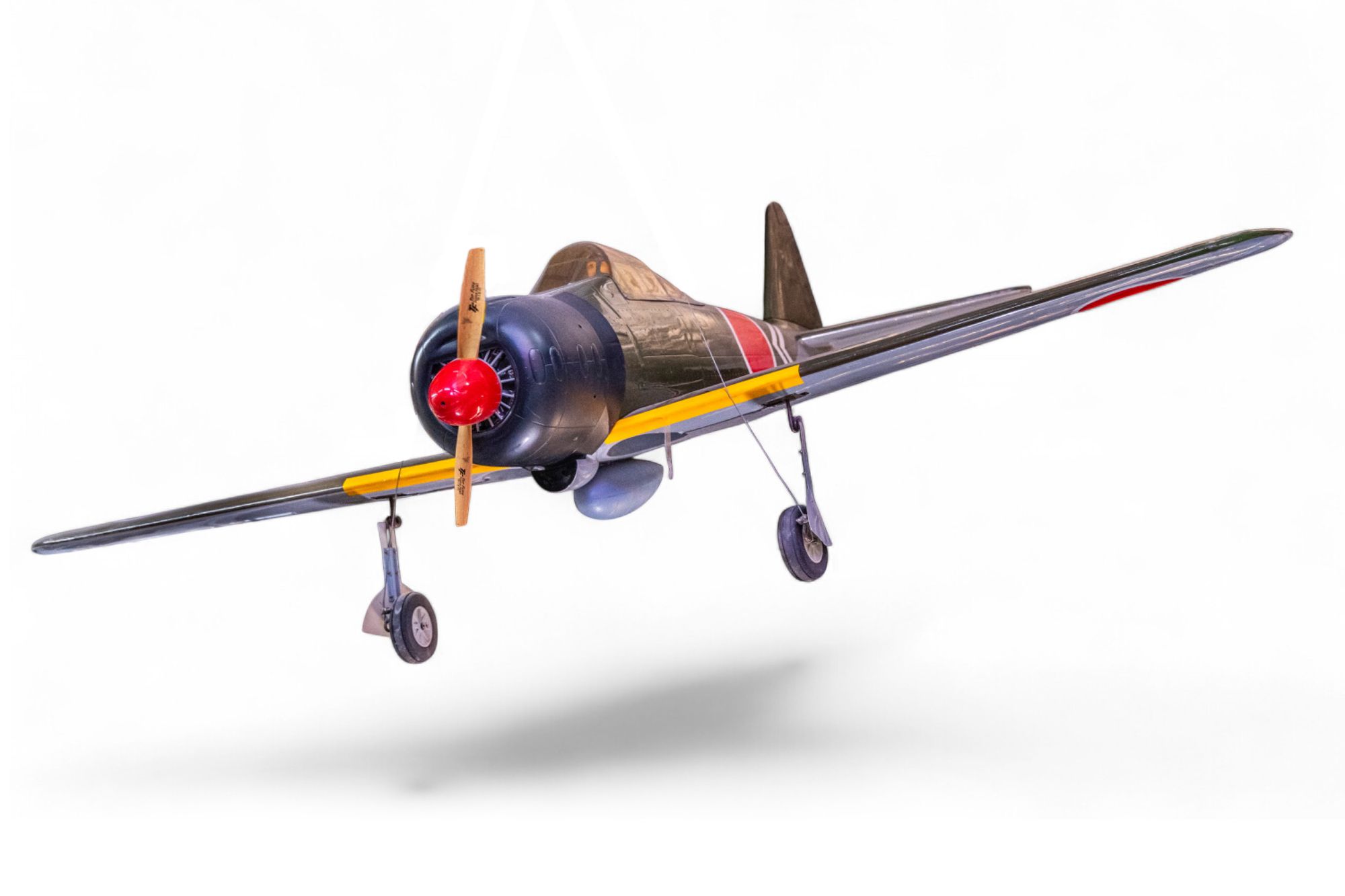 Bonhams Cars : A Mitsubishi A6M Zero static model plane,