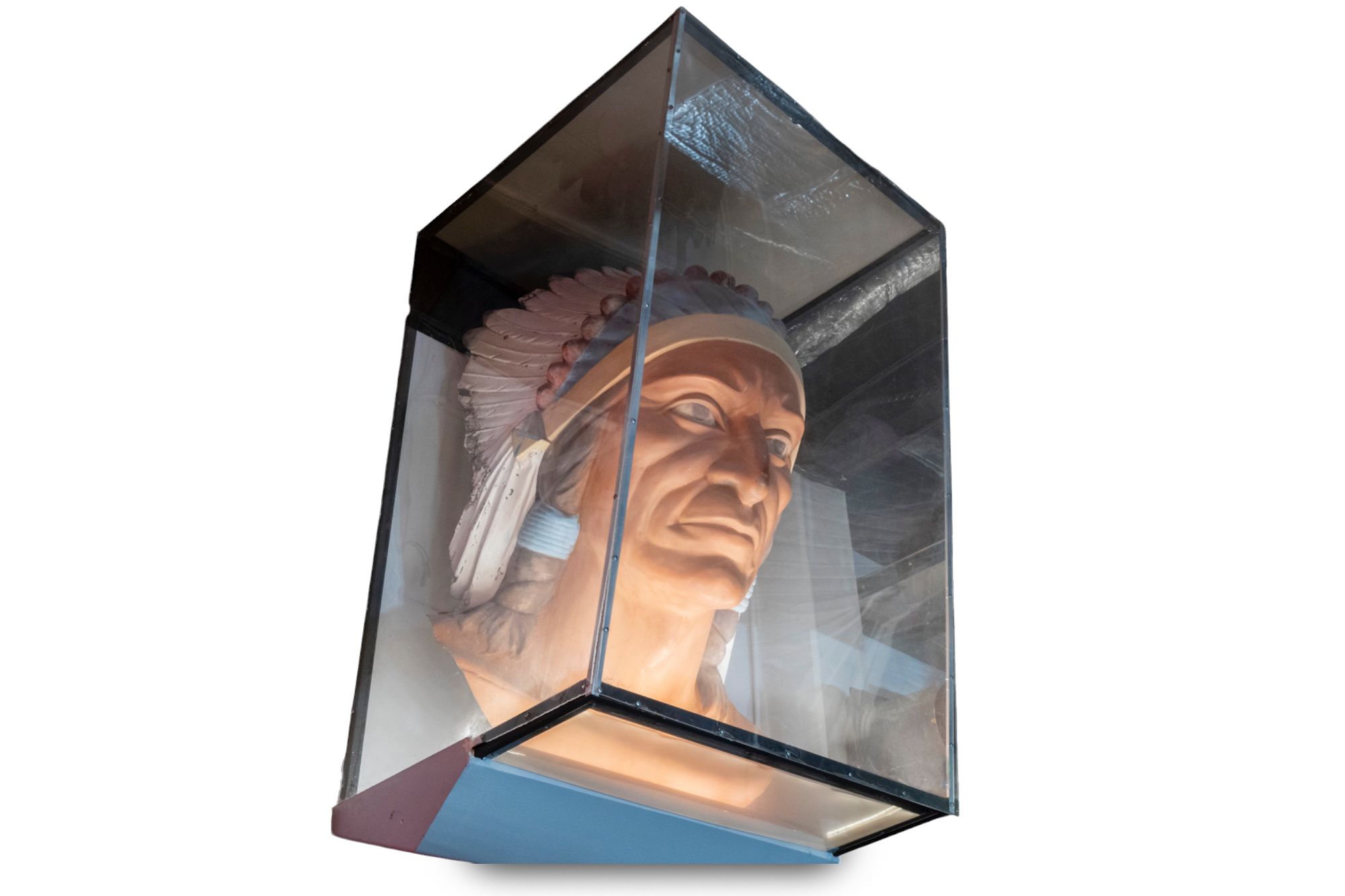 Bonhams Cars : A giant Native American Chief's head, Formerly from ...