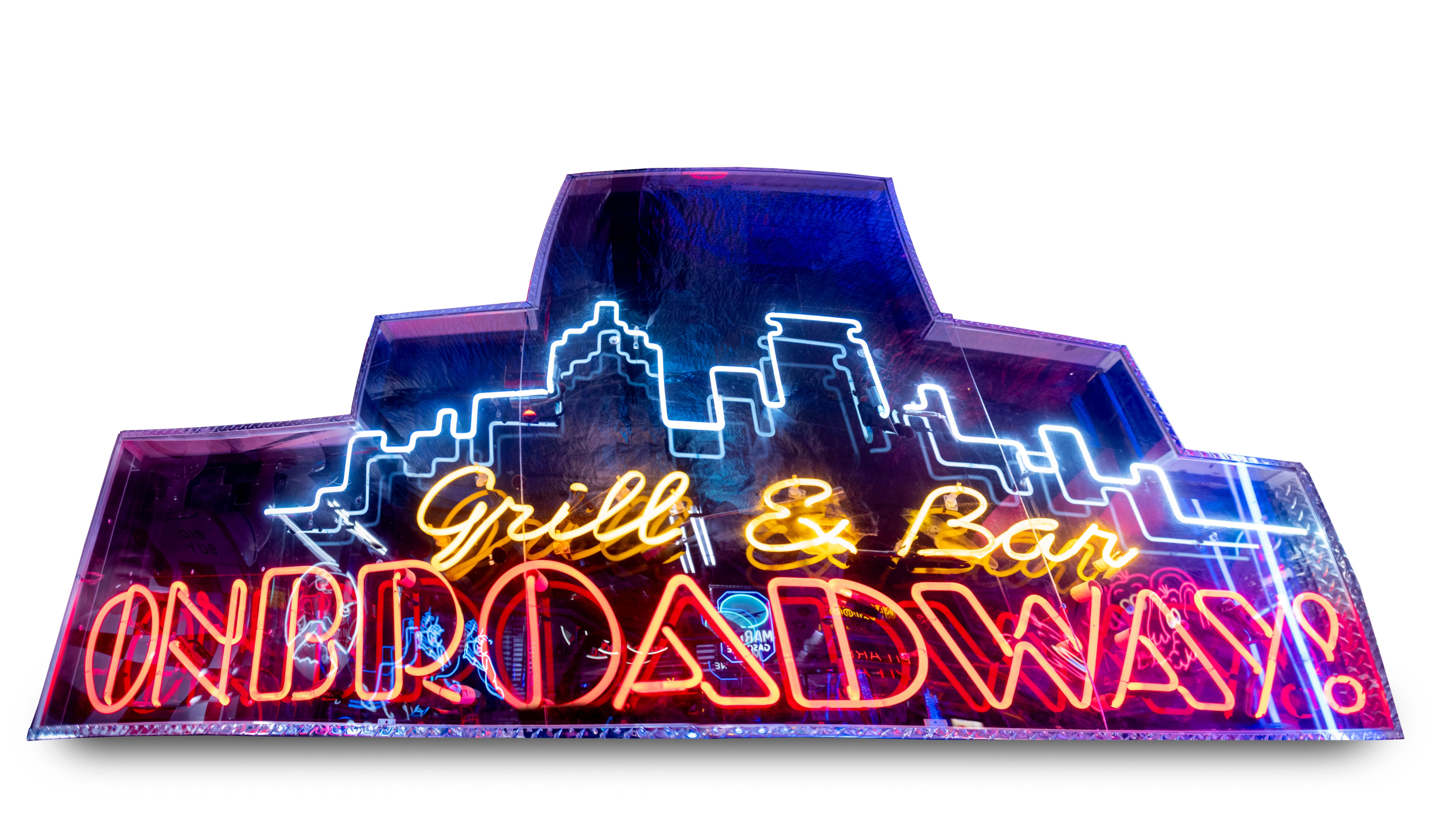 Bonhams Cars : An 'On Broadway' neon sign,