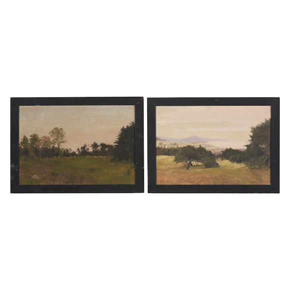 Bonhams Skinner : Lockwood de Forest (1850-1932) A Pair of Landscapes ...