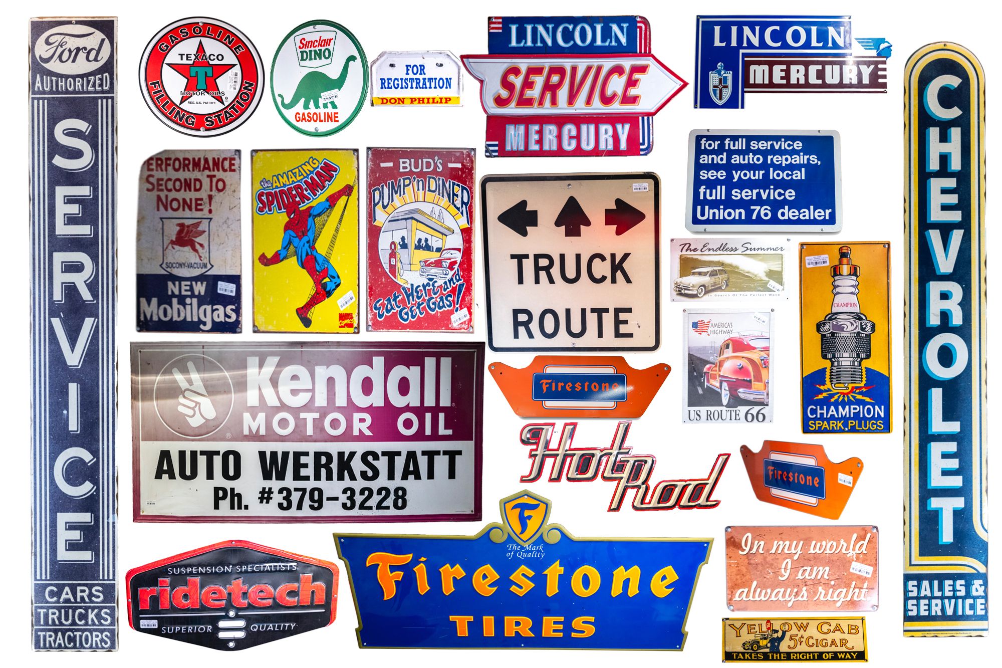 Bonhams Cars : Twenty-Three assorted advertising signs,