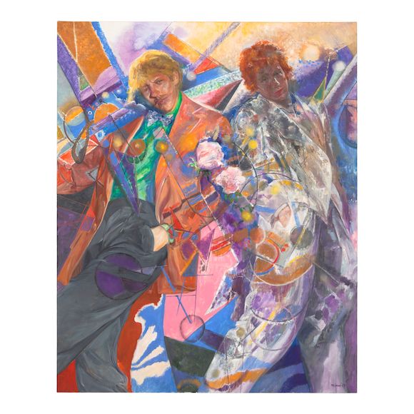 Bonhams : JOYCE TREIMAN (1922-1991) Joker, Geometry and Me, 1987