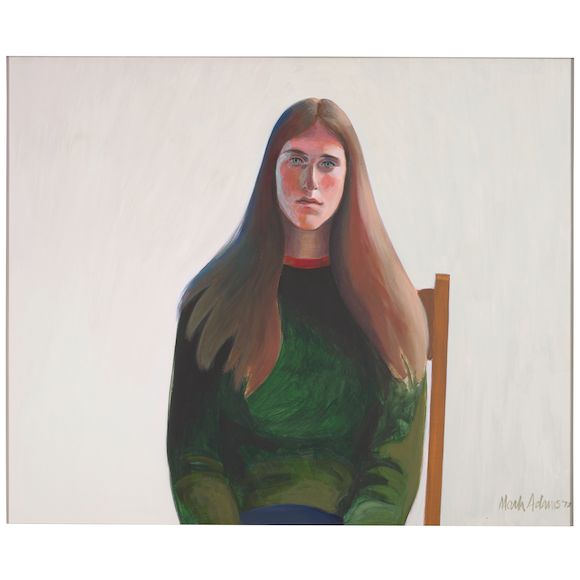 Bonhams : MARK ADAMS (1925-2006) Portrait of Jessica Cole, 1972