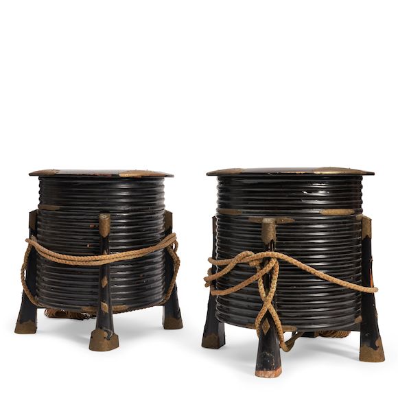 Bonhams Skinner : A PAIR OF BLACK LACQUERED HOKAI BOXES Japan, 19th ...
