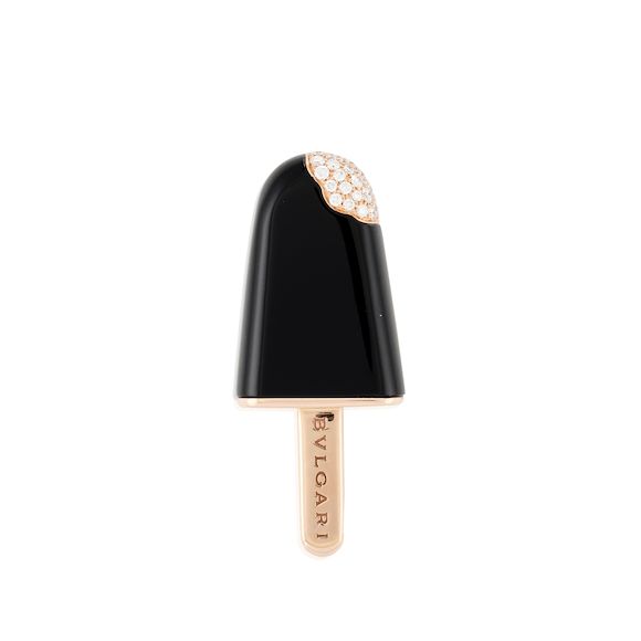 Bonhams Skinner : BULGARI: AN 18K ROSE GOLD, ONYX, AND DIAMOND ...