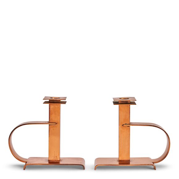 Bonhams Skinner : PAIR OF ALBERT REIMANN (1874-1976) FOR CHASE BRASS ...