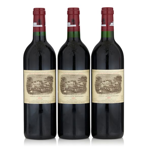 Bonhams Skinner : Chateau Lafite Rothschild, 2002 (3 bottles, 750ml)
