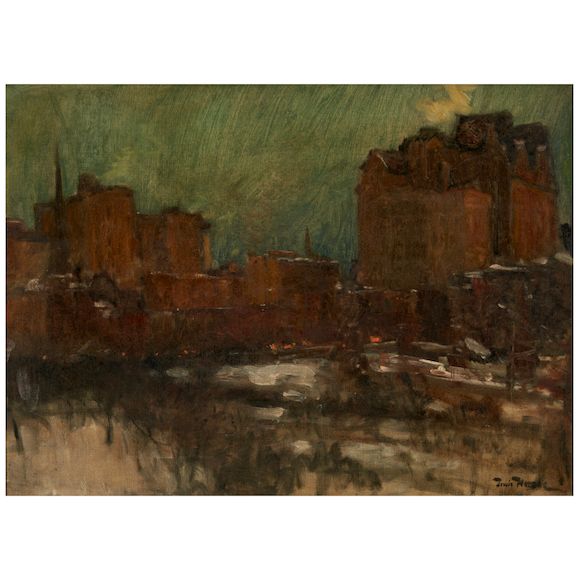 Bonhams Skinner : Lewis Edward Herzog (1868-1943) Central Park, New ...