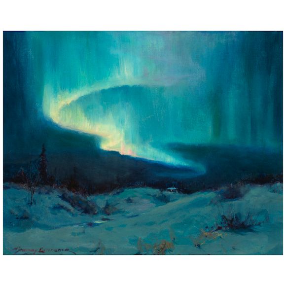 Bonhams : Sydney Laurence (1865-1940) The Northern Lights 16 x 20 in.