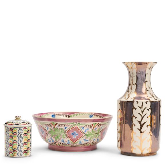 Bonhams Skinner : Three Wedgwood Alfred Powell Decorated Items, England ...