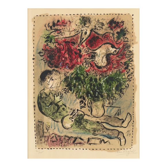 Bonhams : Marc Chagall (1887-1985); Le Bouquet du Peintre;