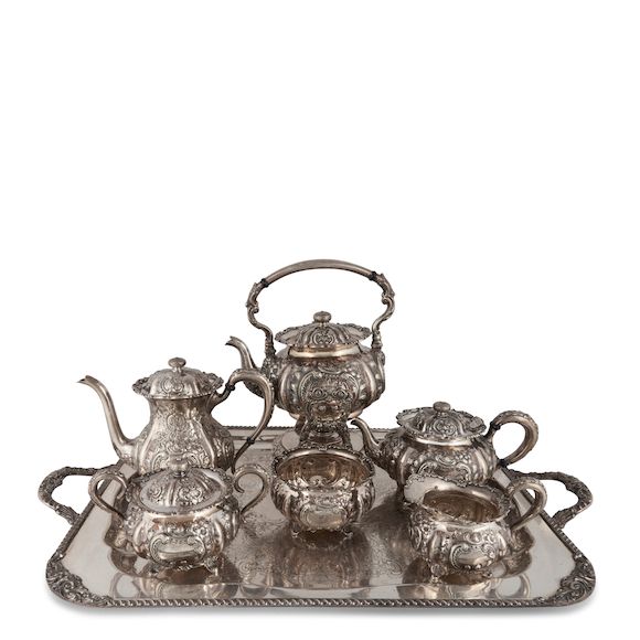 Bonhams Skinner : Theodore B. Starr Sterling Silver Coffee and Tea ...