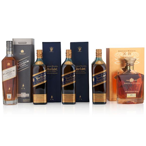 Bonhams Skinner : Johnnie Walker Blue Label (3 bottles, 750ml) Johnnie ...