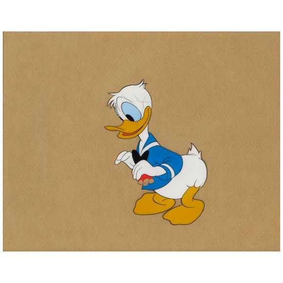Bonhams : "Donald Duck" Hand Painted Animation Cel Disney, date unknown