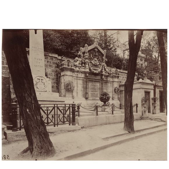 Bonhams : Eugène Atget (1857-1927); 'Père Lachaise Kellermann' (Tomb of ...
