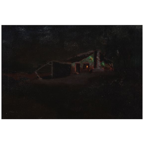 Bonhams : Charles Rollo Peters (1862-1928) Adobe Moon 16 1/4 x 24 in.