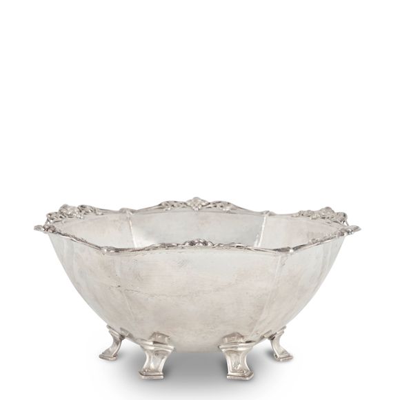 Bonhams Skinner : Omar Ramsden Sterling Silver Footed Bowl,