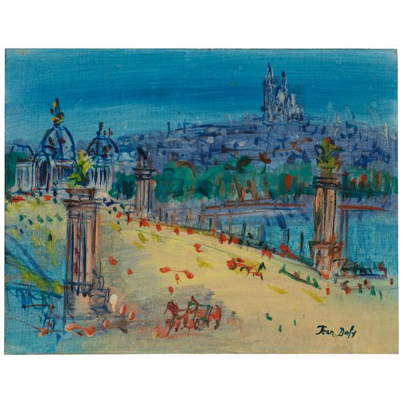 Bonhams : JEAN DUFY (1888-1964) Paris, le pont Alexandre III 11 x 14 1/ ...