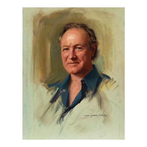 Bonhams : EVERETT RAYMOND KINSTLER (1926-2019) Gene Hackman 26 x 20 in ...