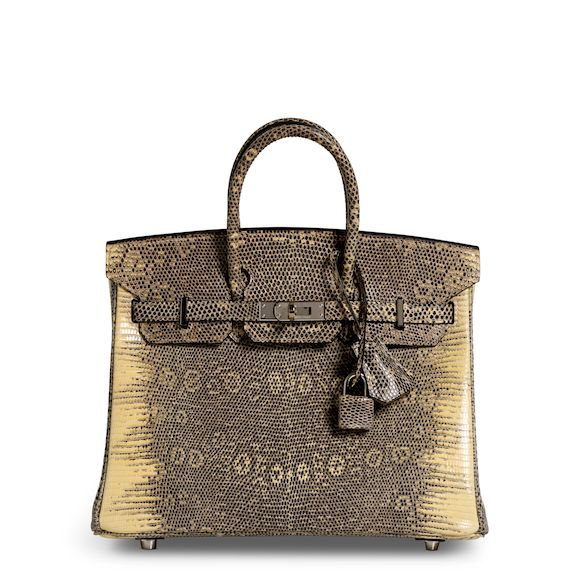 Bonhams : HERMÈS: OMBRE LIZARD BIRKIN 25 2010