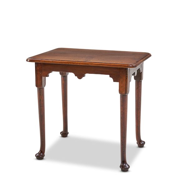 Bonhams Skinner : Queen Anne Oak Tea Table North America or England ...
