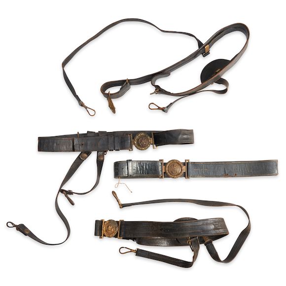 Bonhams Skinner : FOUR 19TH CENTURY UNITED STATES NAVY SWORD BELTS AND ...