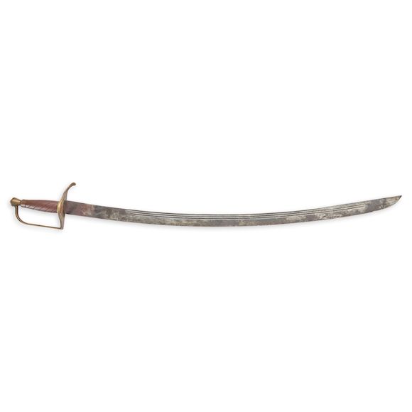 Bonhams Skinner : A JEREMIAH SNOW-ATTRIBUTED AMERICAN HORSEMAN'S SABER,