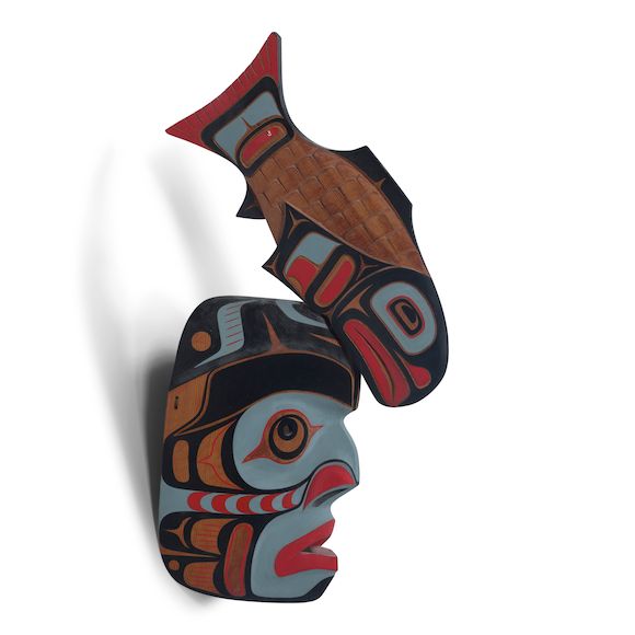 Bonhams : A Tony Hunt, Jr. mask, "Kwagiulth Salmon," 1985