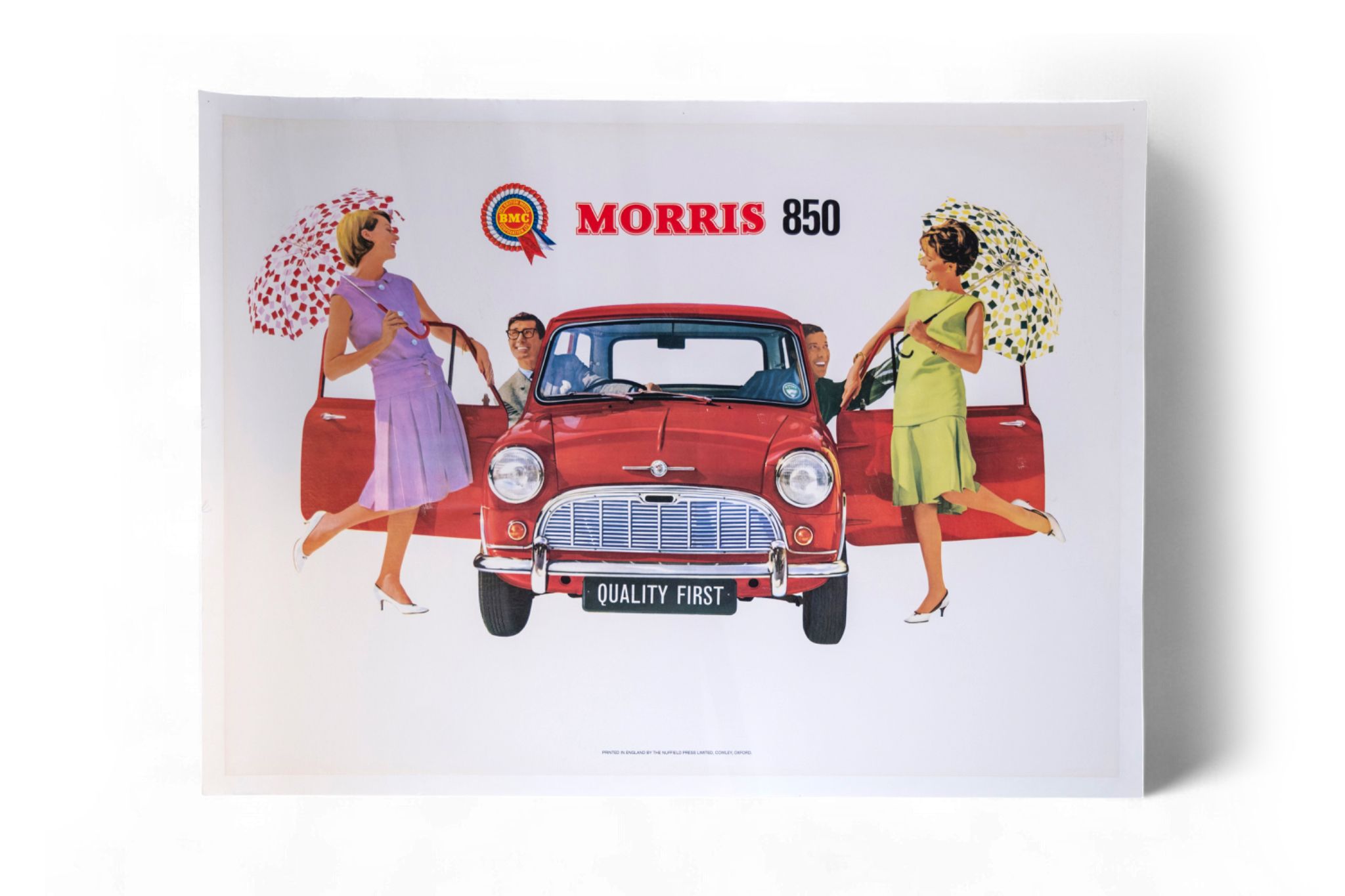 Bonhams Cars : A Mini Morris 850 factory poster,