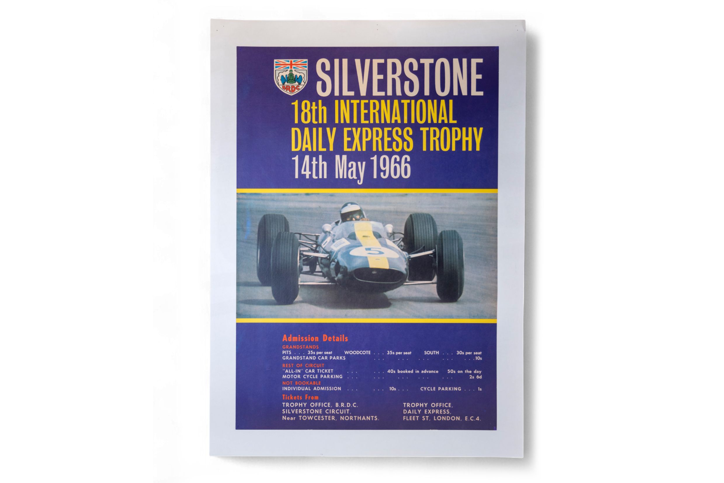 Bonhams Cars : A 1966 Silverstone event poster,