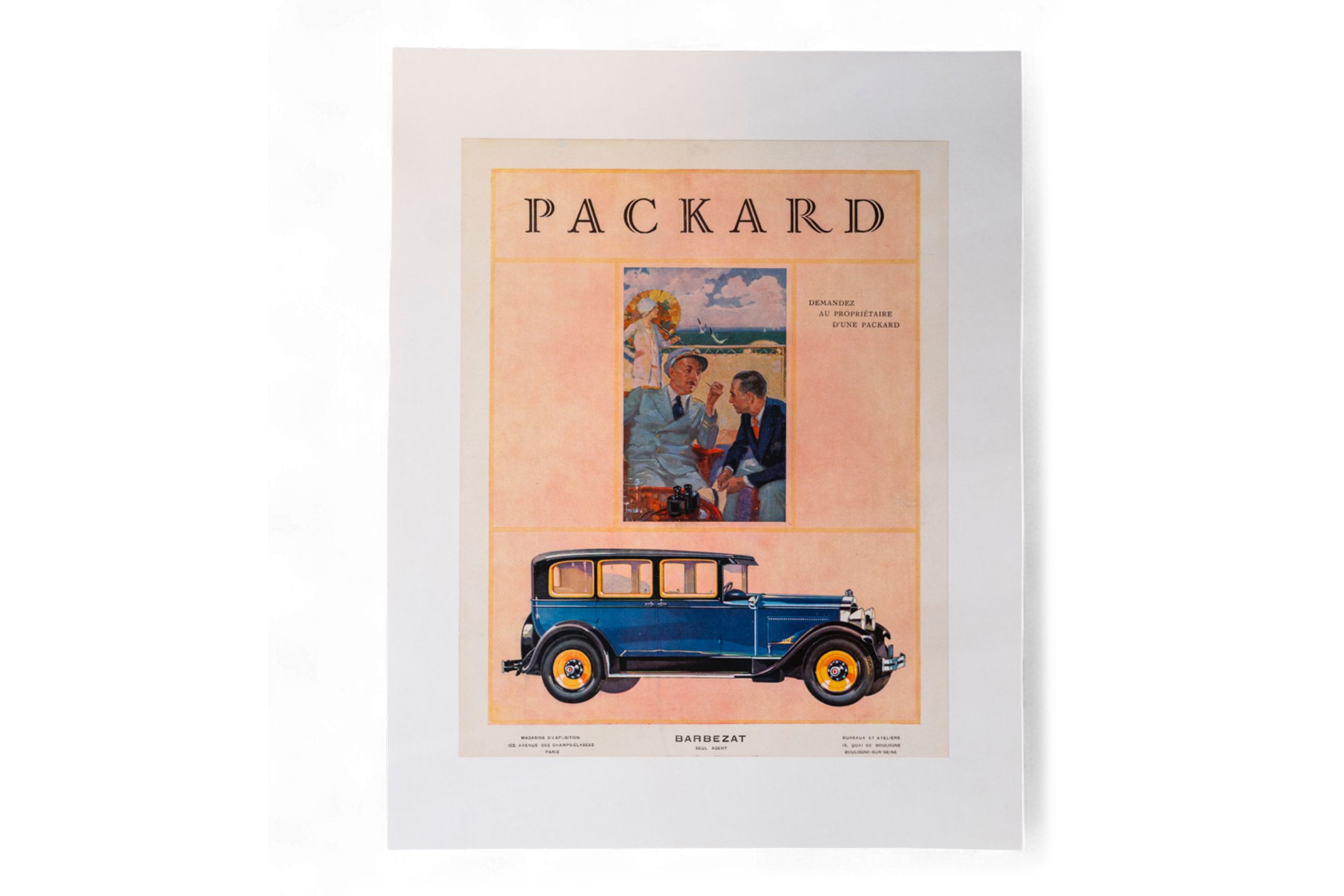 Bonhams Cars : A Packard advertising poster,