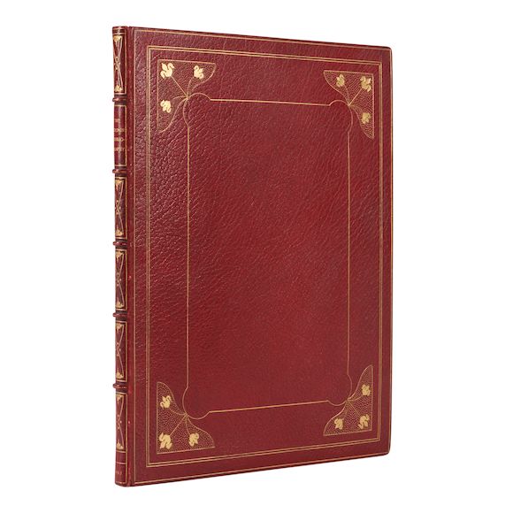 Bonhams Skinner : BOUND BY THE ADAMS BINDERY. CRONIN, DAVID EDWARD ...