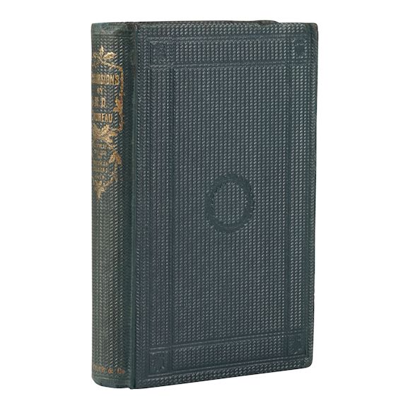 Bonhams Skinner : FIRST EDITION OF THOREAU'S EXCURSIONS. THOREAU, HENRY ...