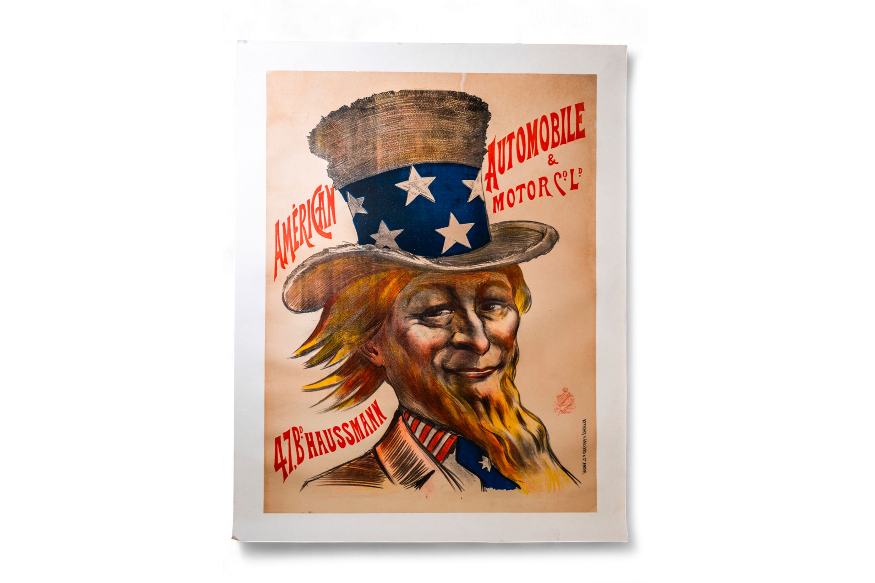 Bonhams Cars : An American Automobile & Motor Co advertising poster ...