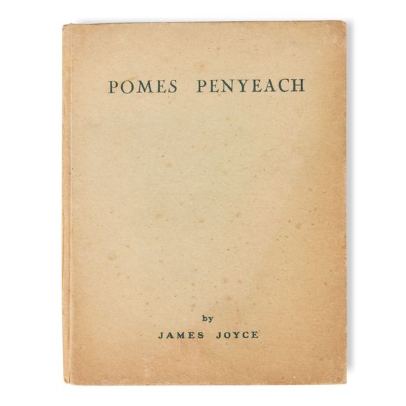 Bonhams Skinner : JAMES JOYCE'S POETRY. JOYCE, JAMES. 1882-1941. Pomes ...