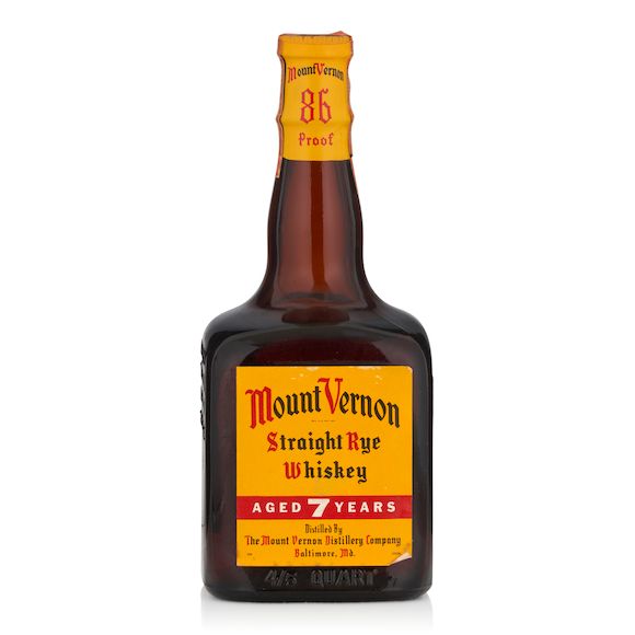 Bonhams Skinner : Mount Vernon Straight Rye 7 Years Old (1 bottle, 4/5qt)