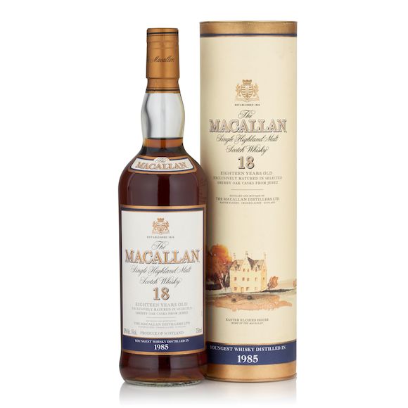 Bonhams Skinner : The Macallan Sherry Oak 18 Years Old, 1985 (1 bottle ...