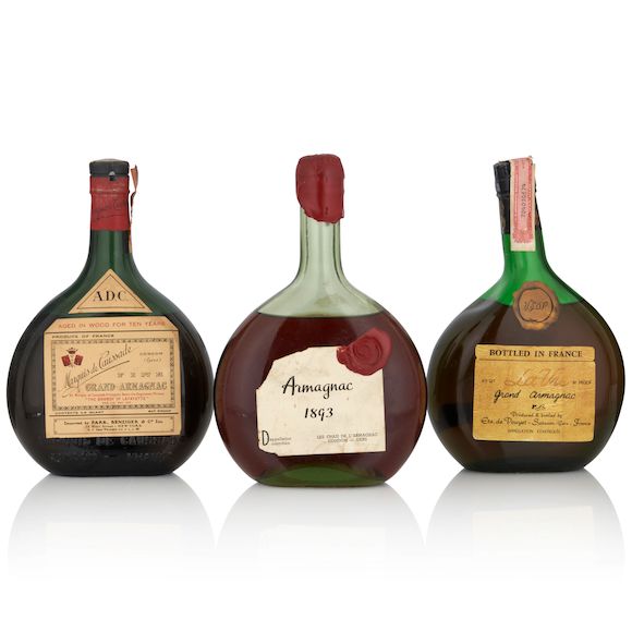 Bonhams Skinner : Les Chais De L'Armagnac, Armagnac, 1893 (1 bottle ...