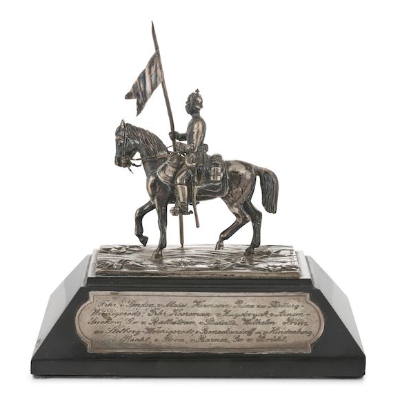 Bonhams Skinner : Silver Commemorative Paperweight,