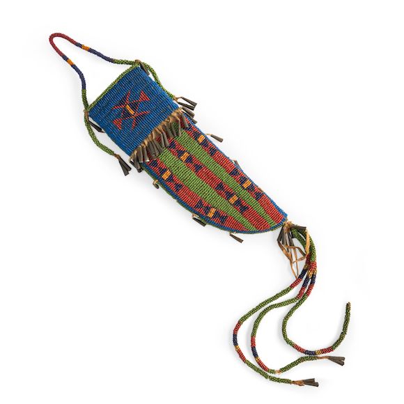 Bonhams : A Northern Plains beaded hide knife case