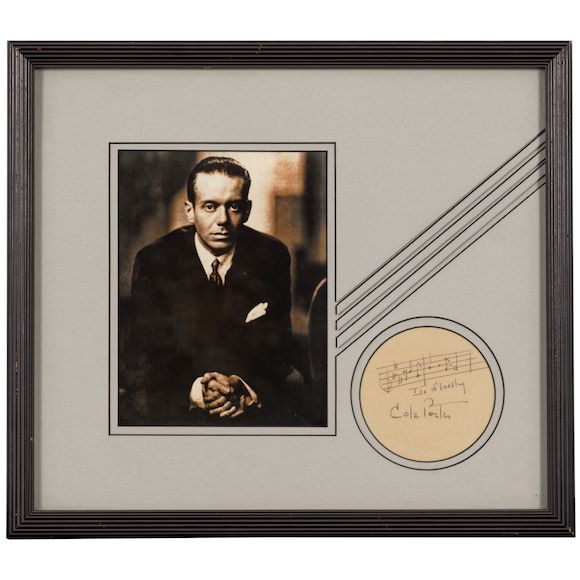 Bonhams : COLE PORTER MUSICAL AUTOGRAPH. POTER, COLE. 1891-1964 ...