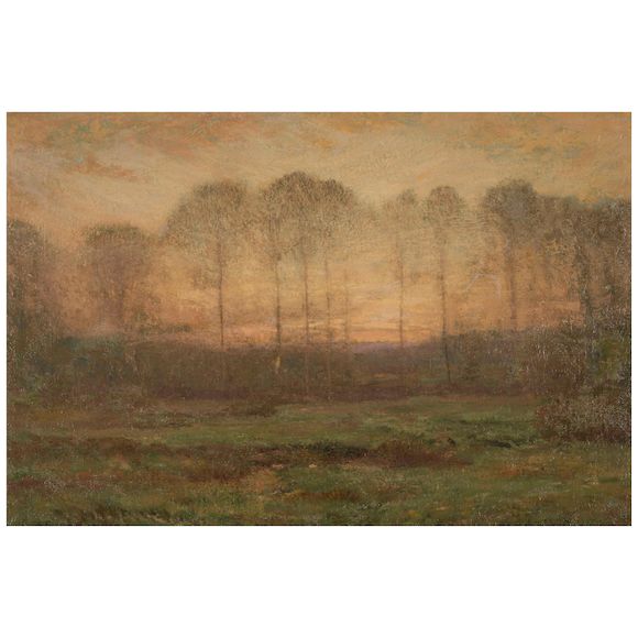 Bonhams Skinner : Dwight William Tryon (1849-1925) Trees in a Landscape ...