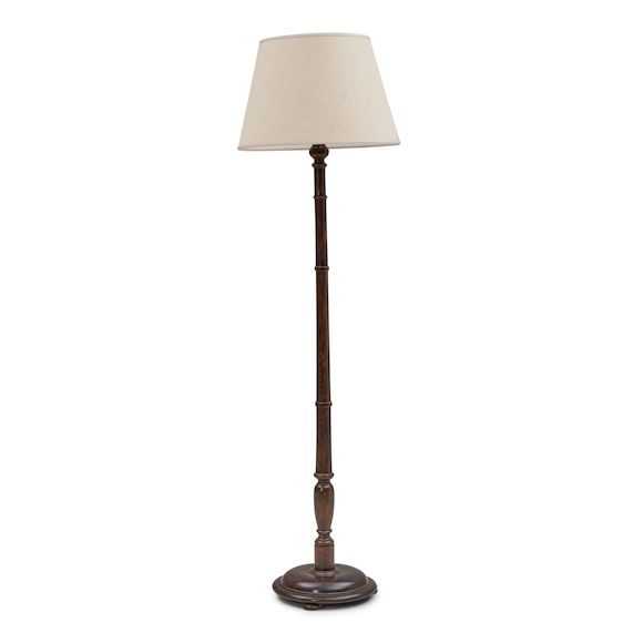Bonhams Skinner : ENGLISH ART DECO FLOOR LAMP c. 1930, mahogany, single ...