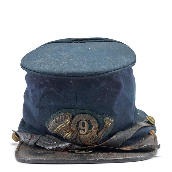 Bonhams Skinner : A CIVIL WAR 9TH INFANTRY FORAGE CAP.