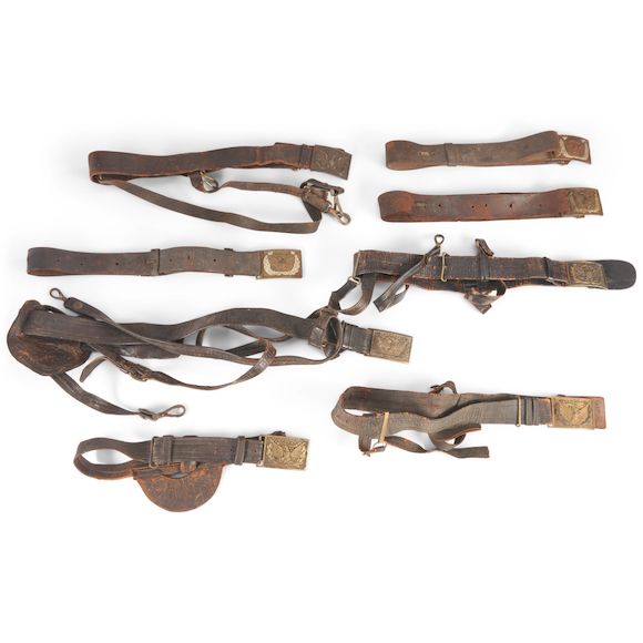 Bonhams Skinner : EIGHT CIVIL WAR-ERA SWORD BELTS AND BUCKLES.